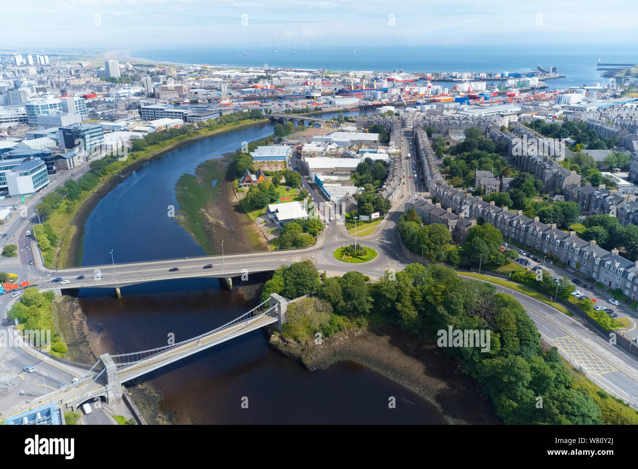 Aberdeen scotland aerial hi-res stock photography and images - Alamy