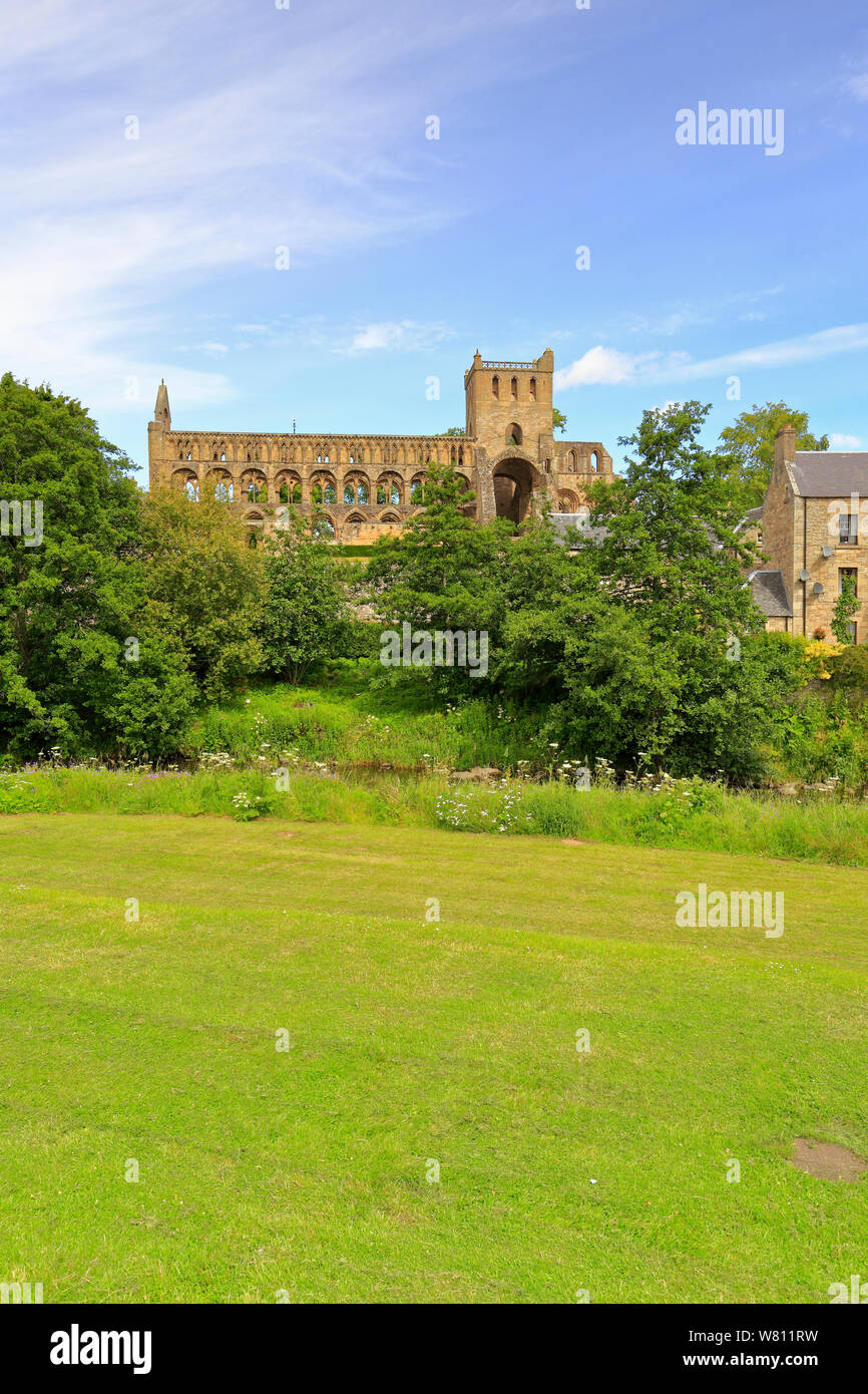 The ruins of Jedburgh Abbey by Jed Water, Jedburgh, Scottish Borders ...