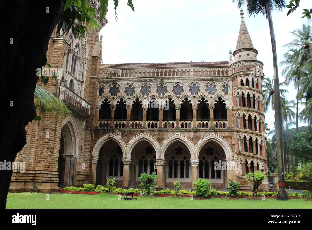 Mumbai university Library Old building spiral staircase Stock Photo - Alamy