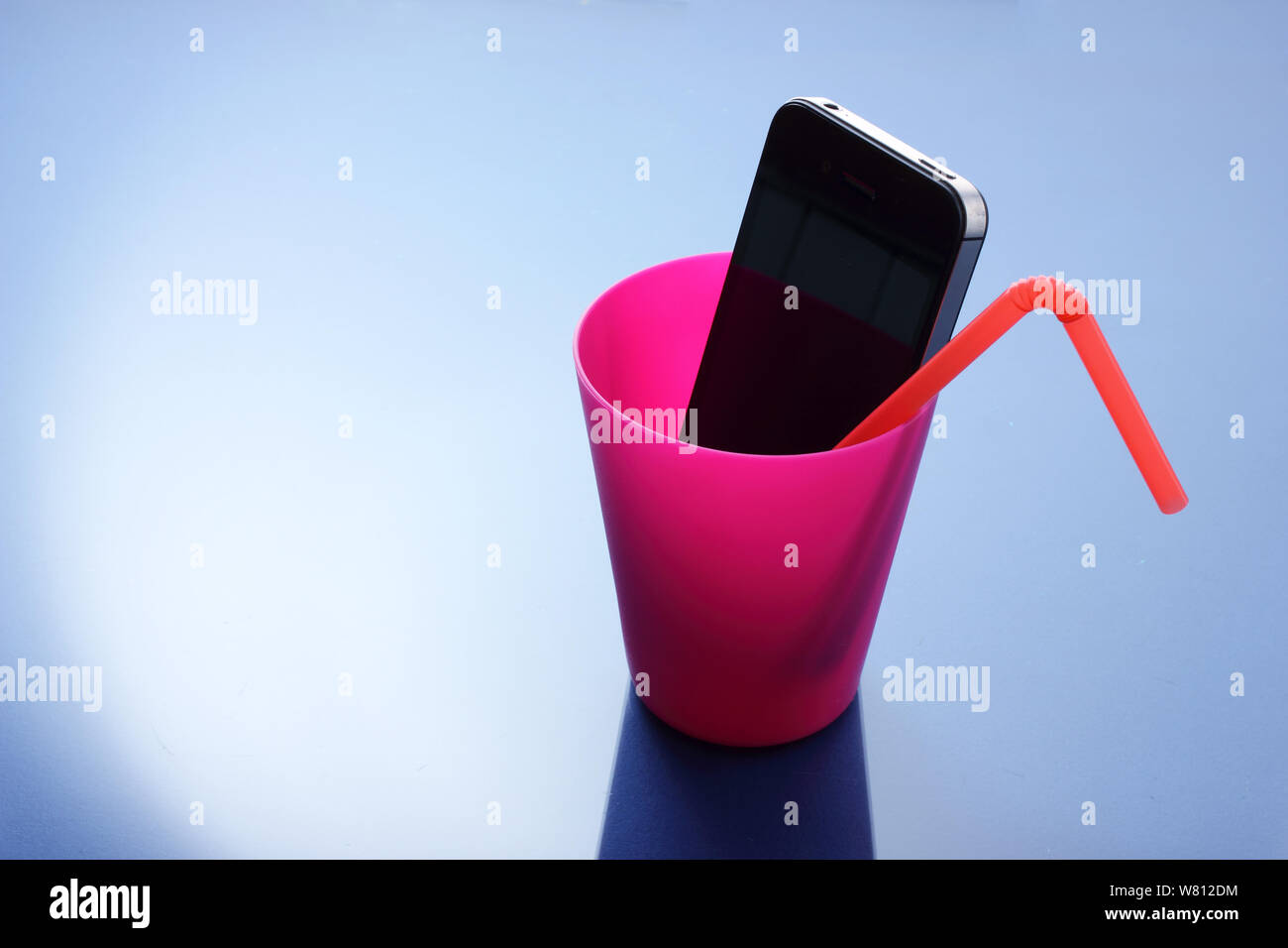 Plastic cup phone hi-res stock photography and images - Alamy
