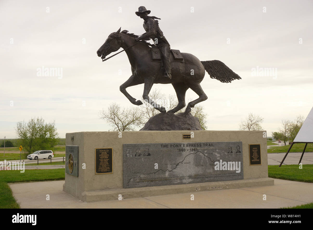 Pony Express Memorial Stock Photo - Alamy