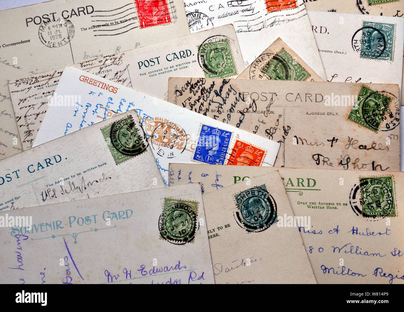 Franked postage hi-res stock photography and images - Alamy