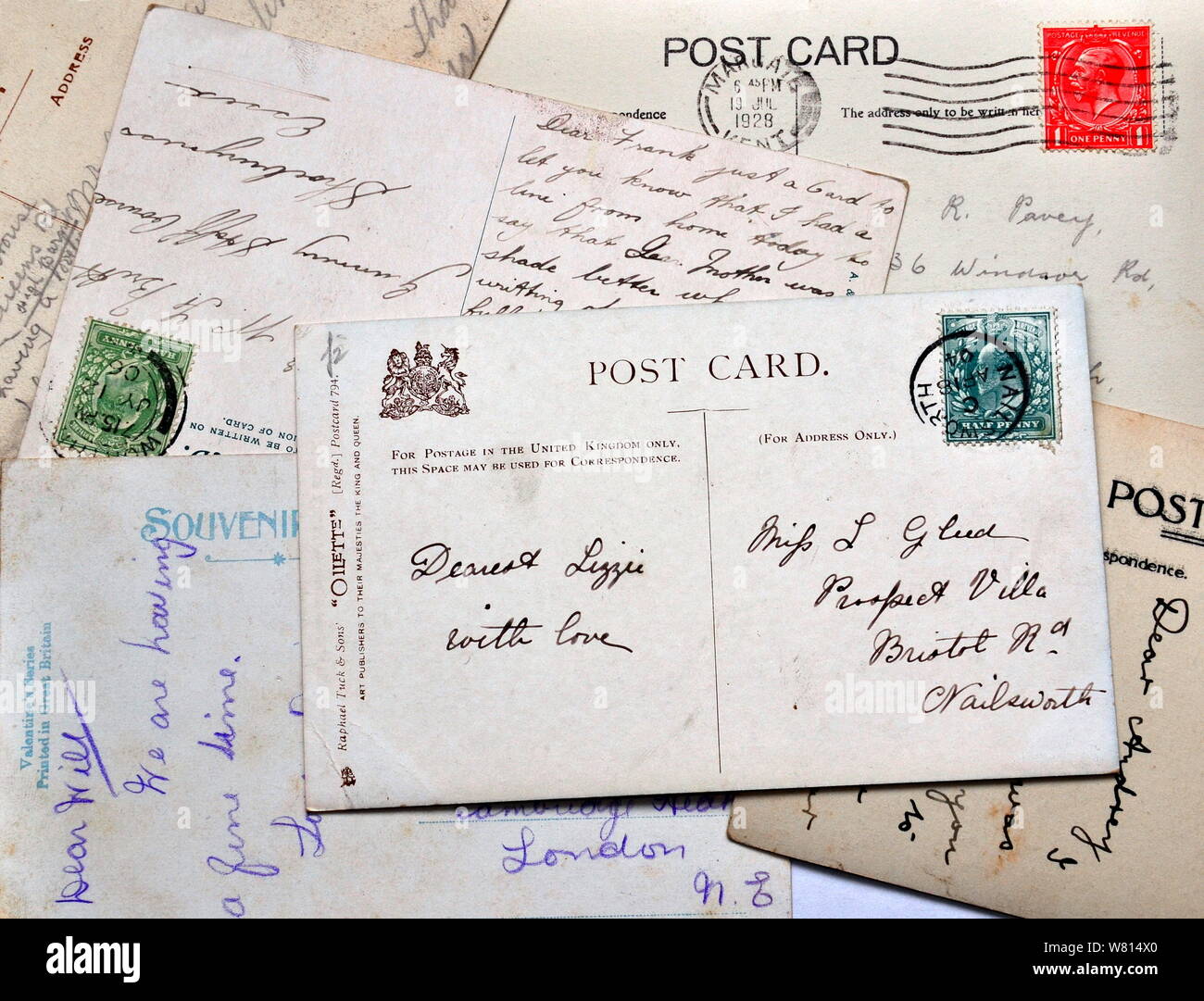 Franked postage hi-res stock photography and images - Alamy