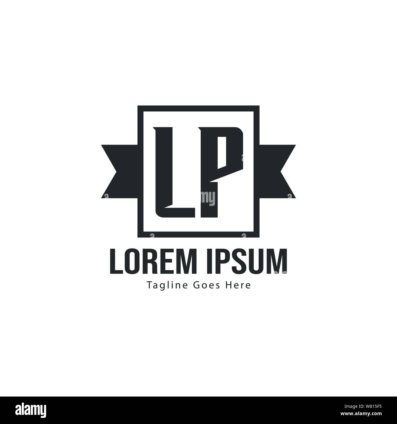 Initial LQ logo template with modern frame. Minimalist LQ letter logo ...