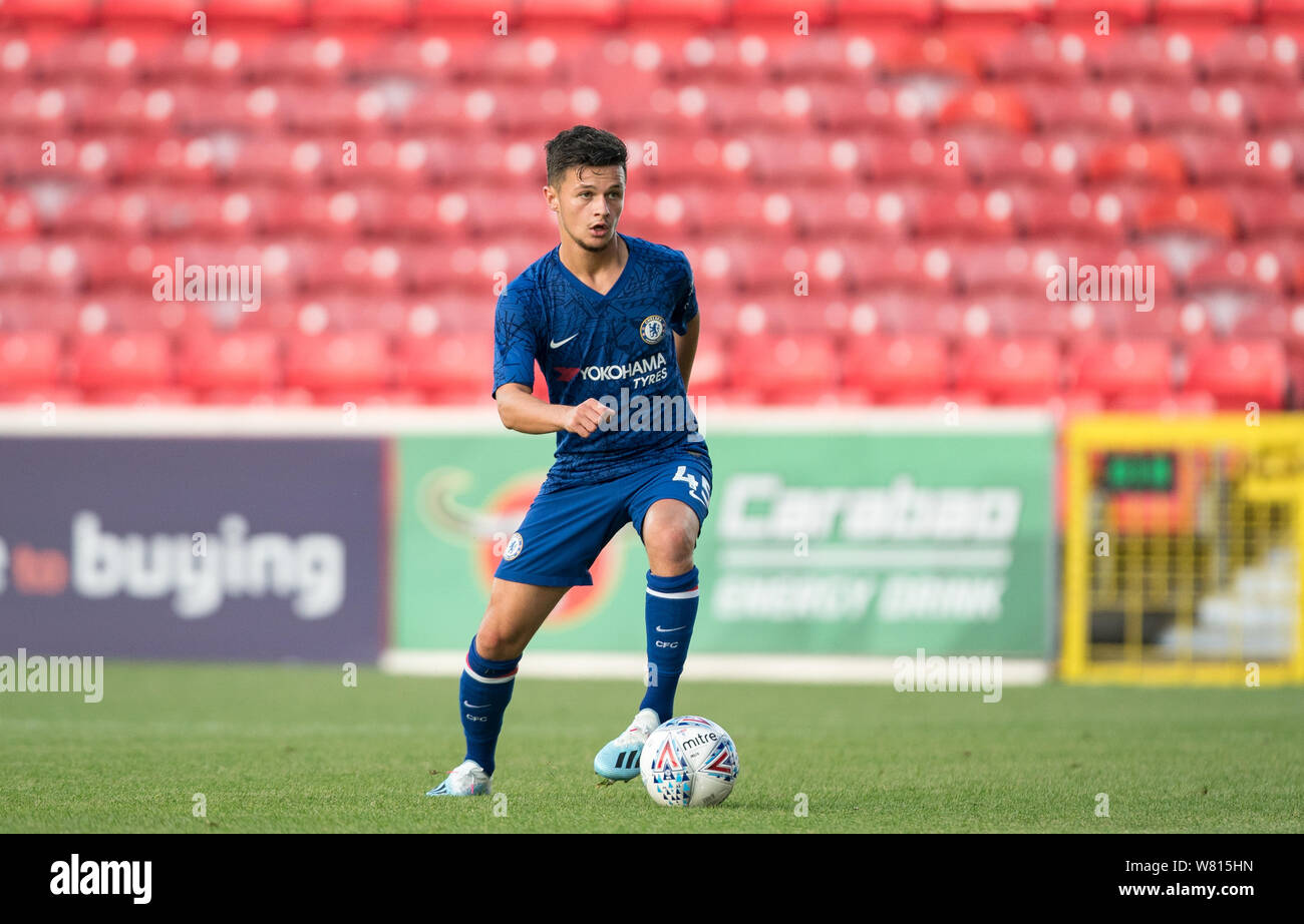George McEachran of Chelsea U21 during the The Leasing.com Trophy group ...