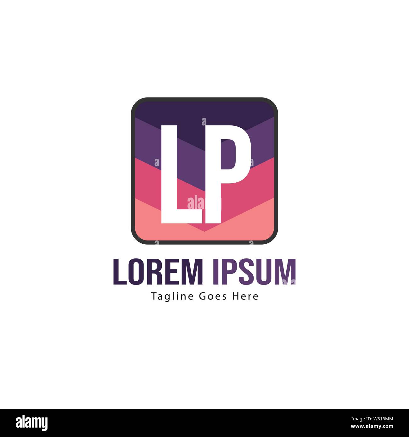 Initial LQ logo template with modern frame. Minimalist LQ letter logo ...