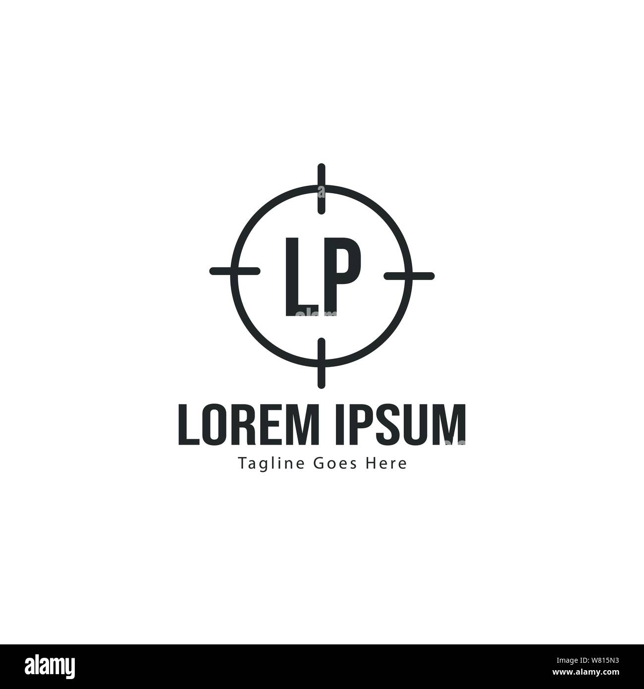 Initial LQ logo template with modern frame. Minimalist LQ letter logo ...
