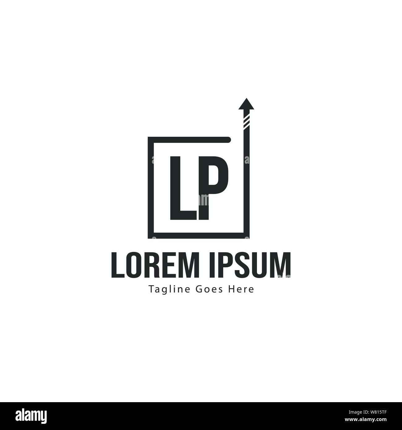 Initial LQ logo template with modern frame. Minimalist LQ letter logo ...
