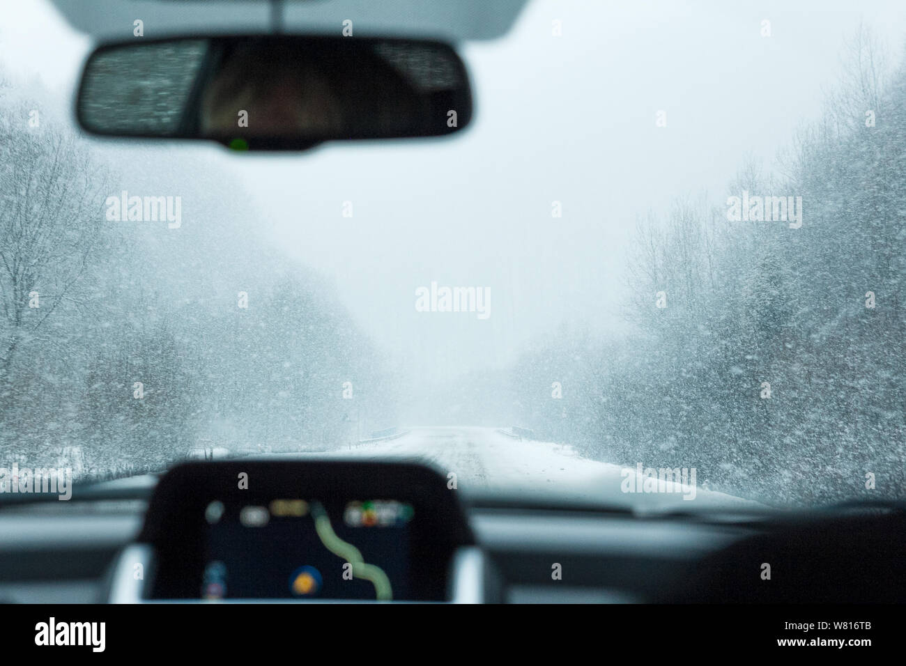 Car top view windscreen hi-res stock photography and images - Alamy