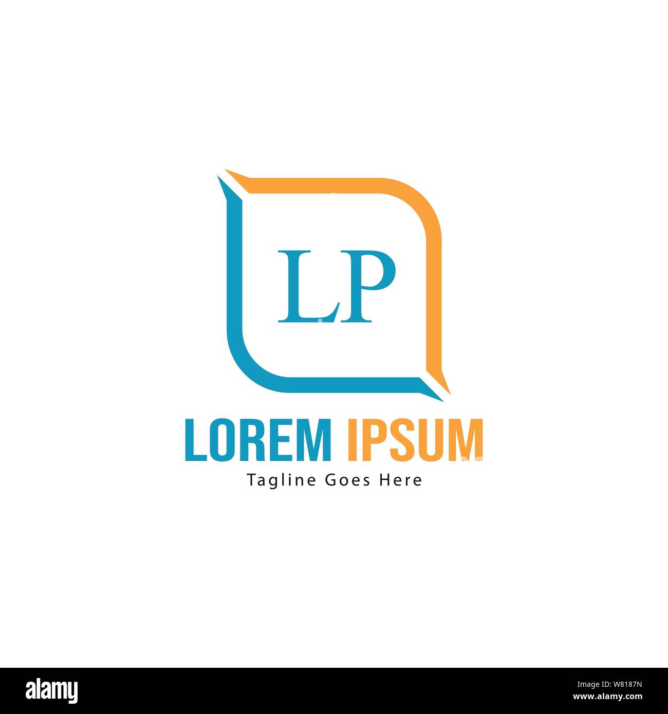 Initial LQ logo template with modern frame. Minimalist LQ letter logo ...