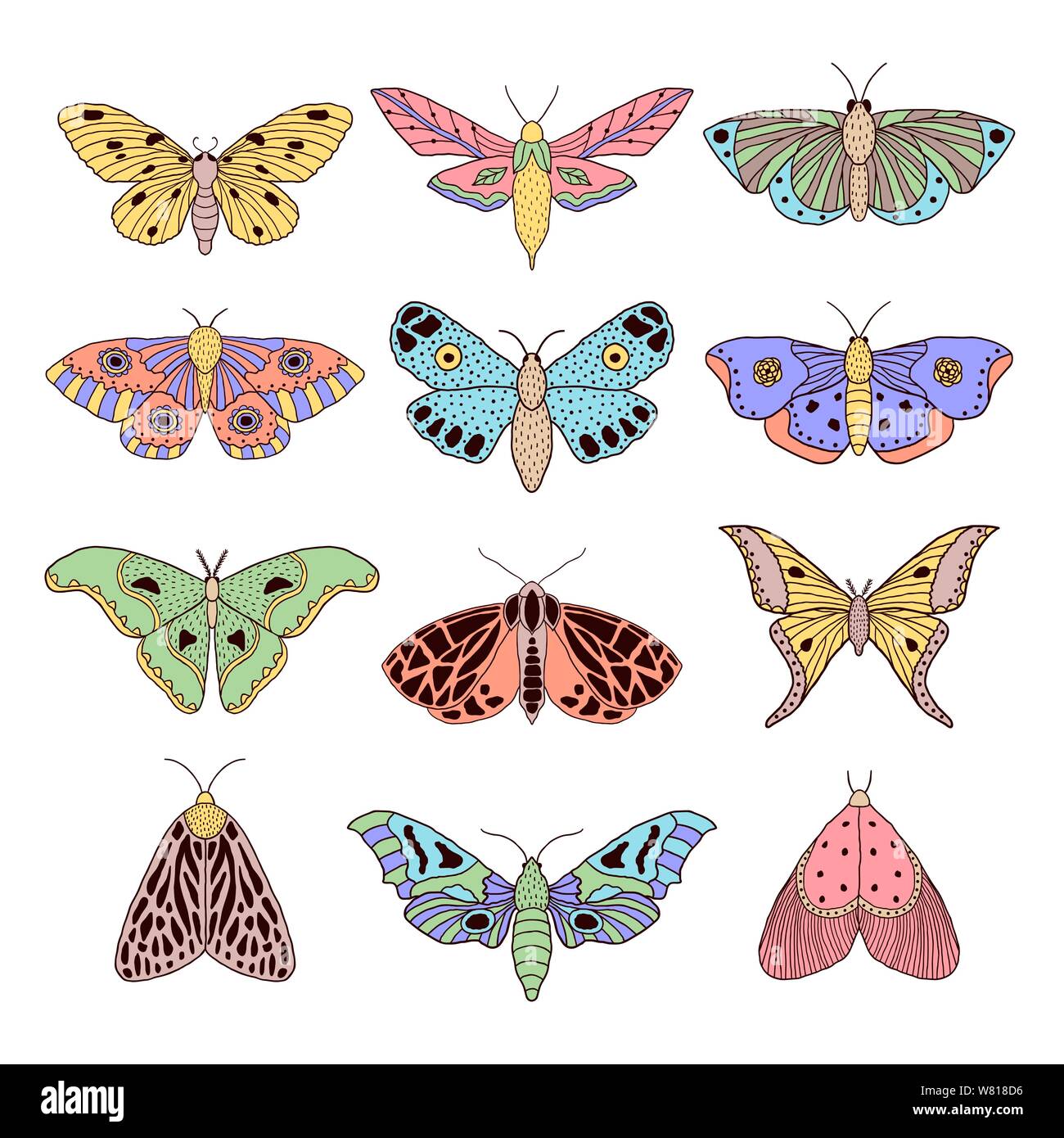 Moths flying abstract hi-res stock photography and images - Alamy