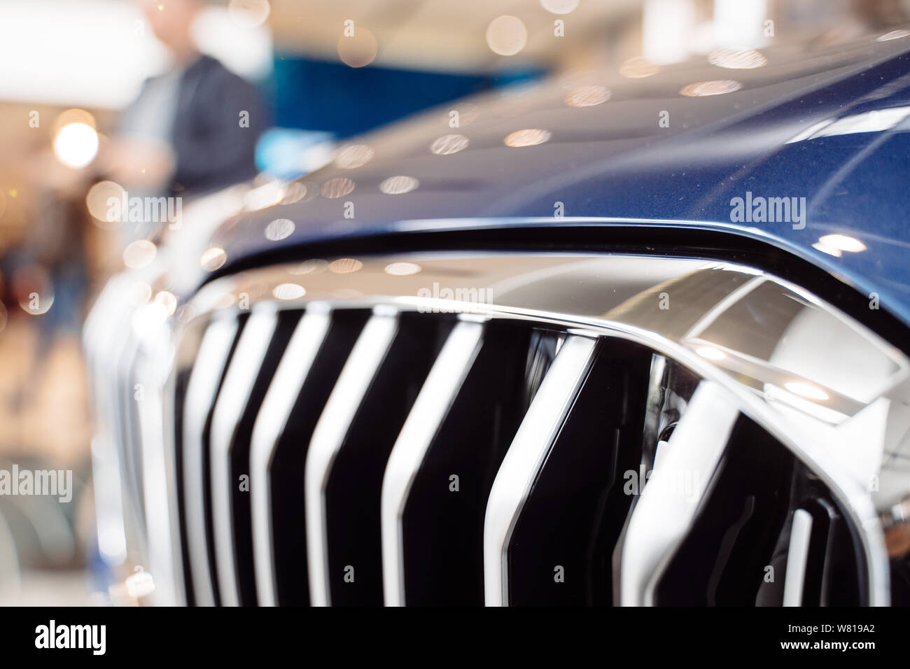 Radiator grille of the car, close up Stock Photo - Alamy