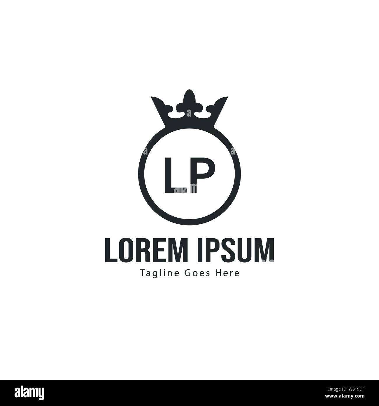 Initial LQ logo template with modern frame. Minimalist LQ letter logo ...