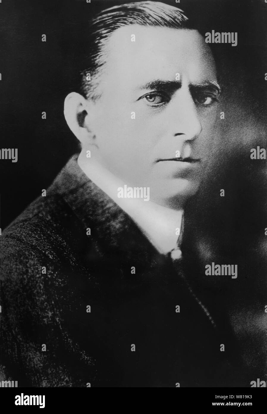 Silent Film Actor Sidney Drew, Head and Shoulders Portrait, 1910's ...