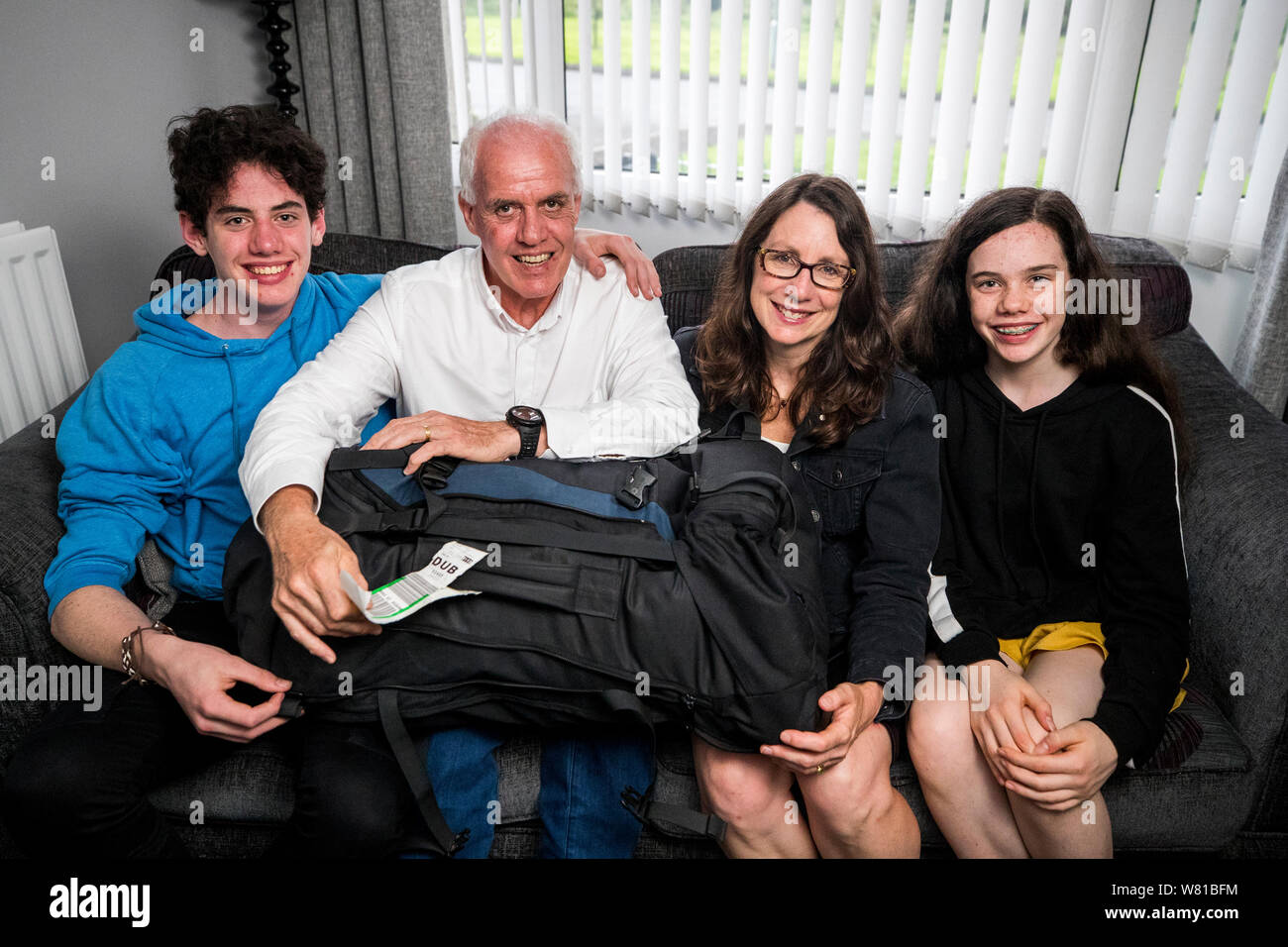 Bob Gilmour with his wife Kristen Hynes, and their children Declan and ...