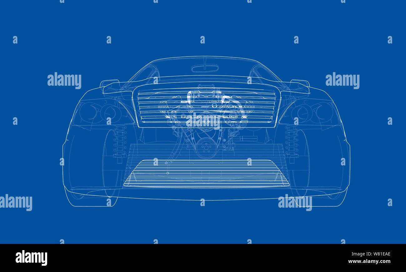 Car concept drawing Stock Vector Images - Alamy