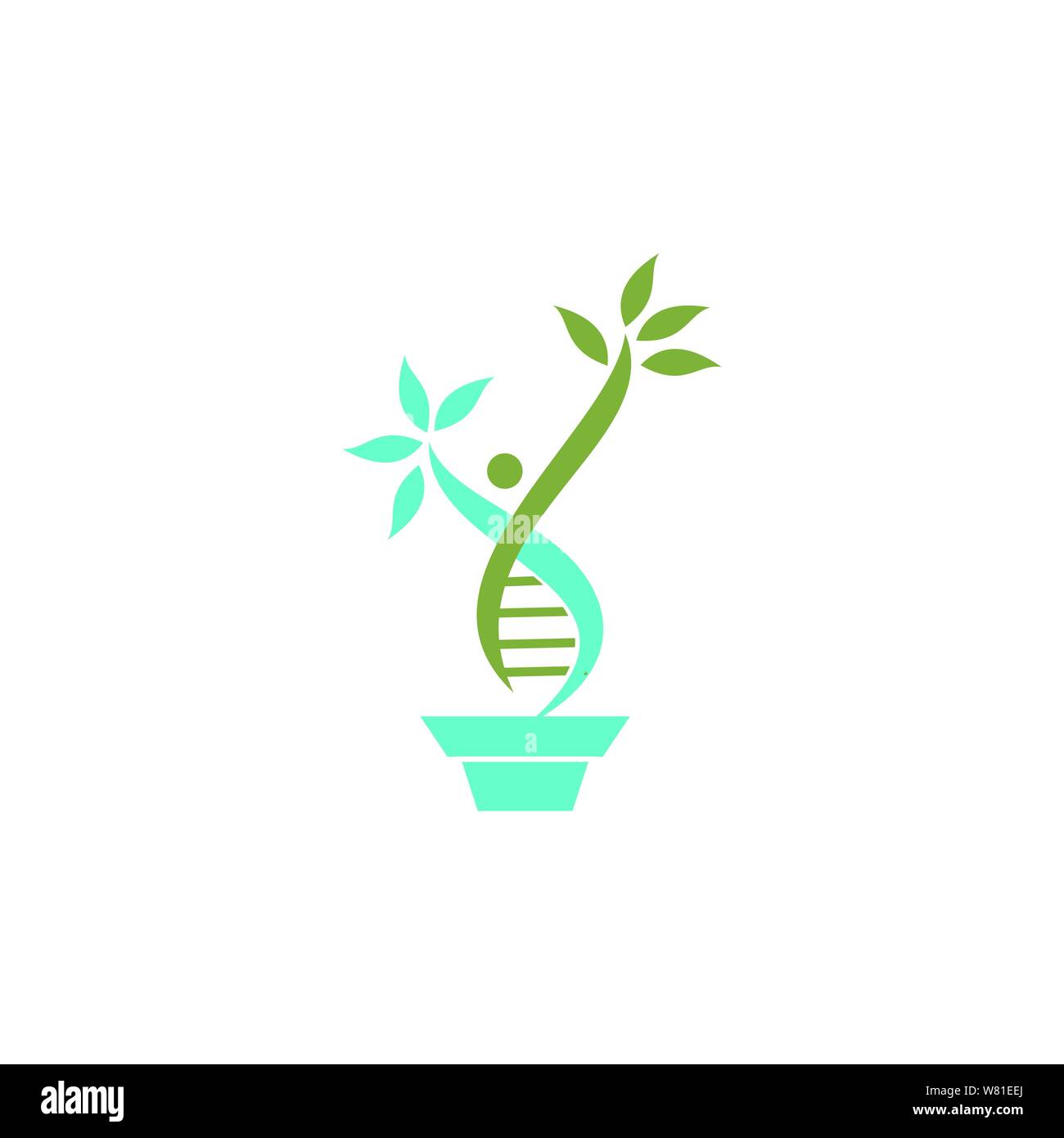 Genetic Health Logo Design Illustration Icon concept Vector Stock ...