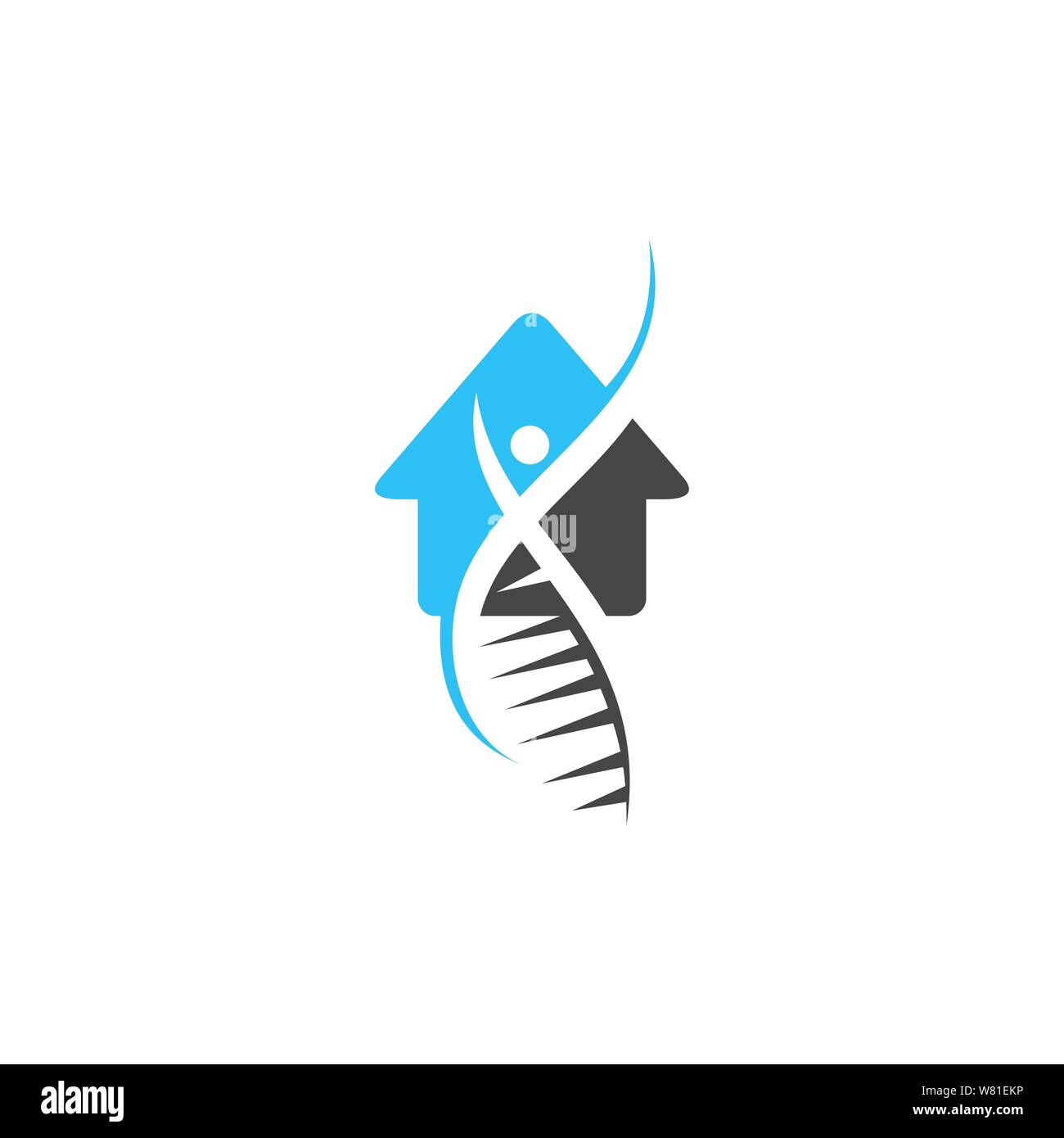 Genetic Health Logo Design Illustration Icon concept Vector Stock ...