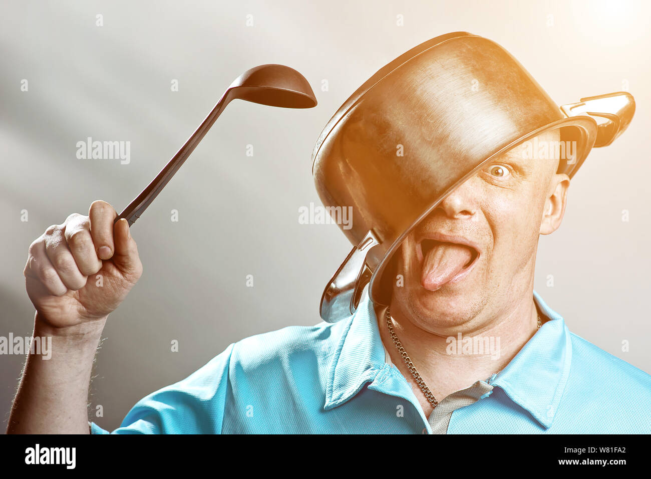Bald chef head hi-res stock photography and images - Alamy