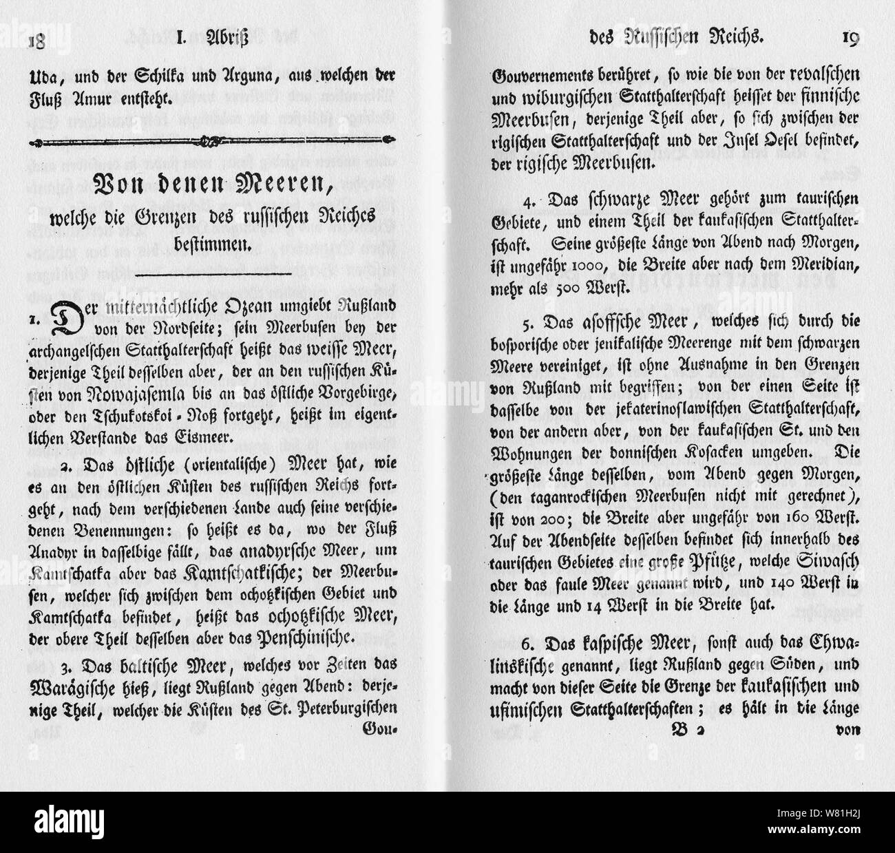 De Übersicht Russ Reich 1787 (JMR Lenz) 010 Stock Photo - Alamy