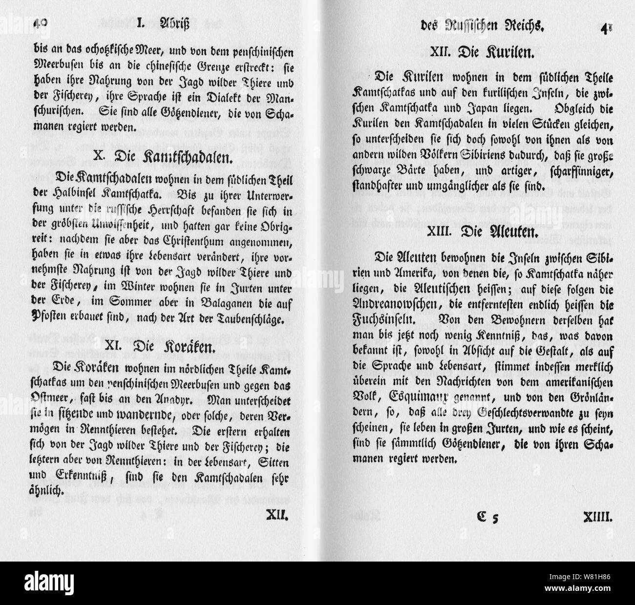 De Übersicht Russ Reich 1787 (JMR Lenz) 021 Stock Photo - Alamy