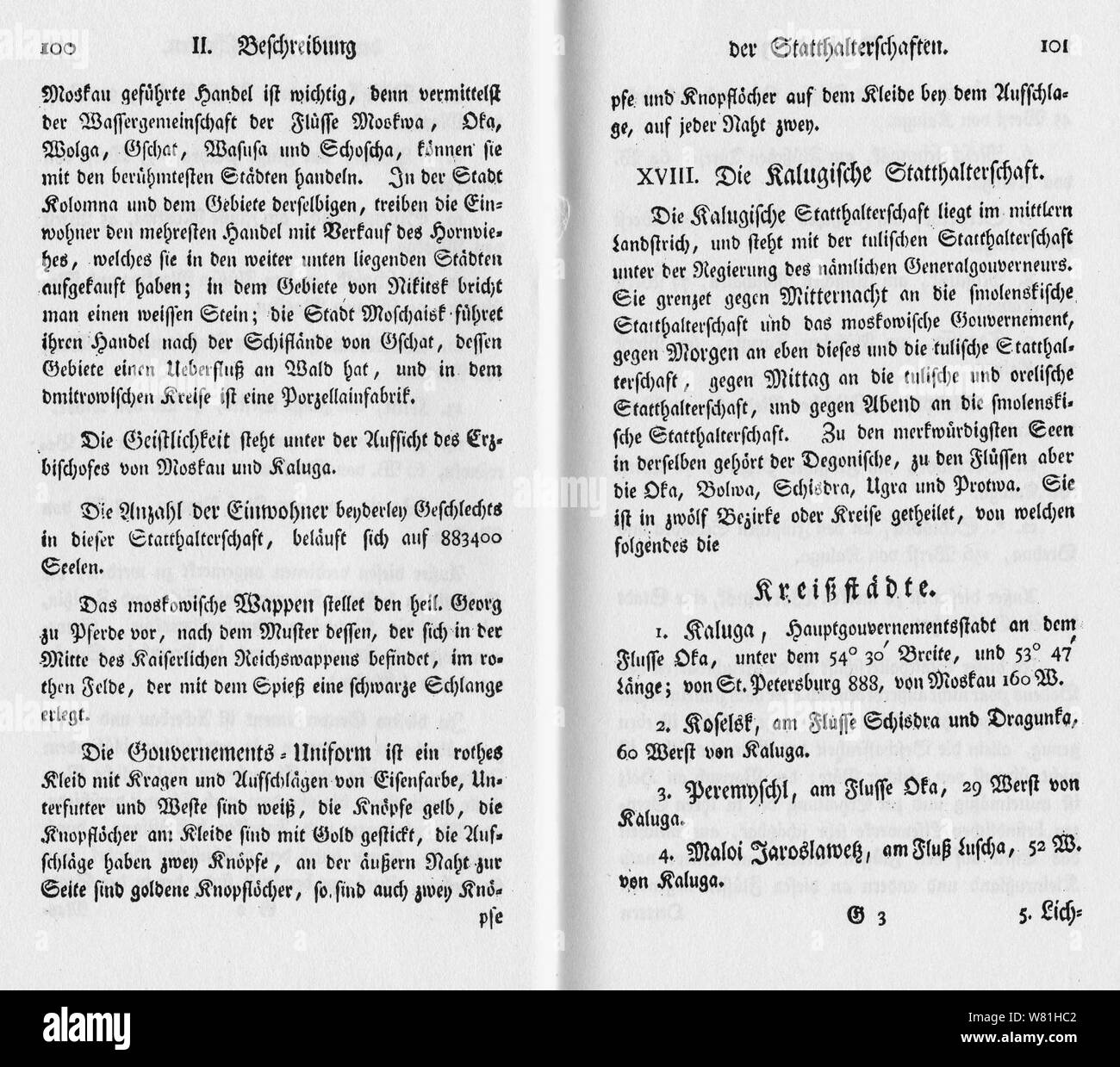De Übersicht Russ Reich 1787 (JMR Lenz) 051 Stock Photo - Alamy