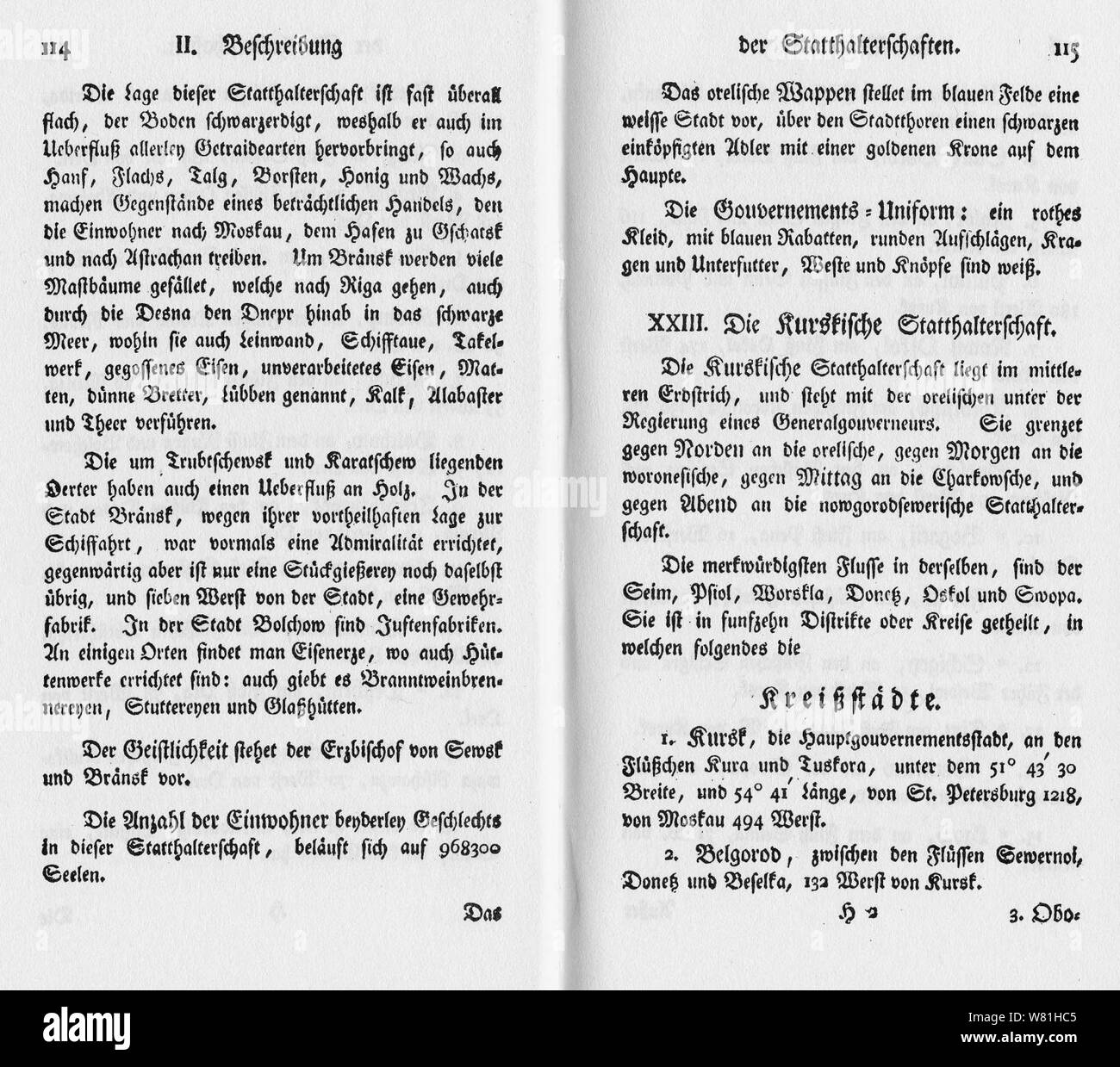 De Übersicht Russ Reich 1787 (JMR Lenz) 058 Stock Photo - Alamy