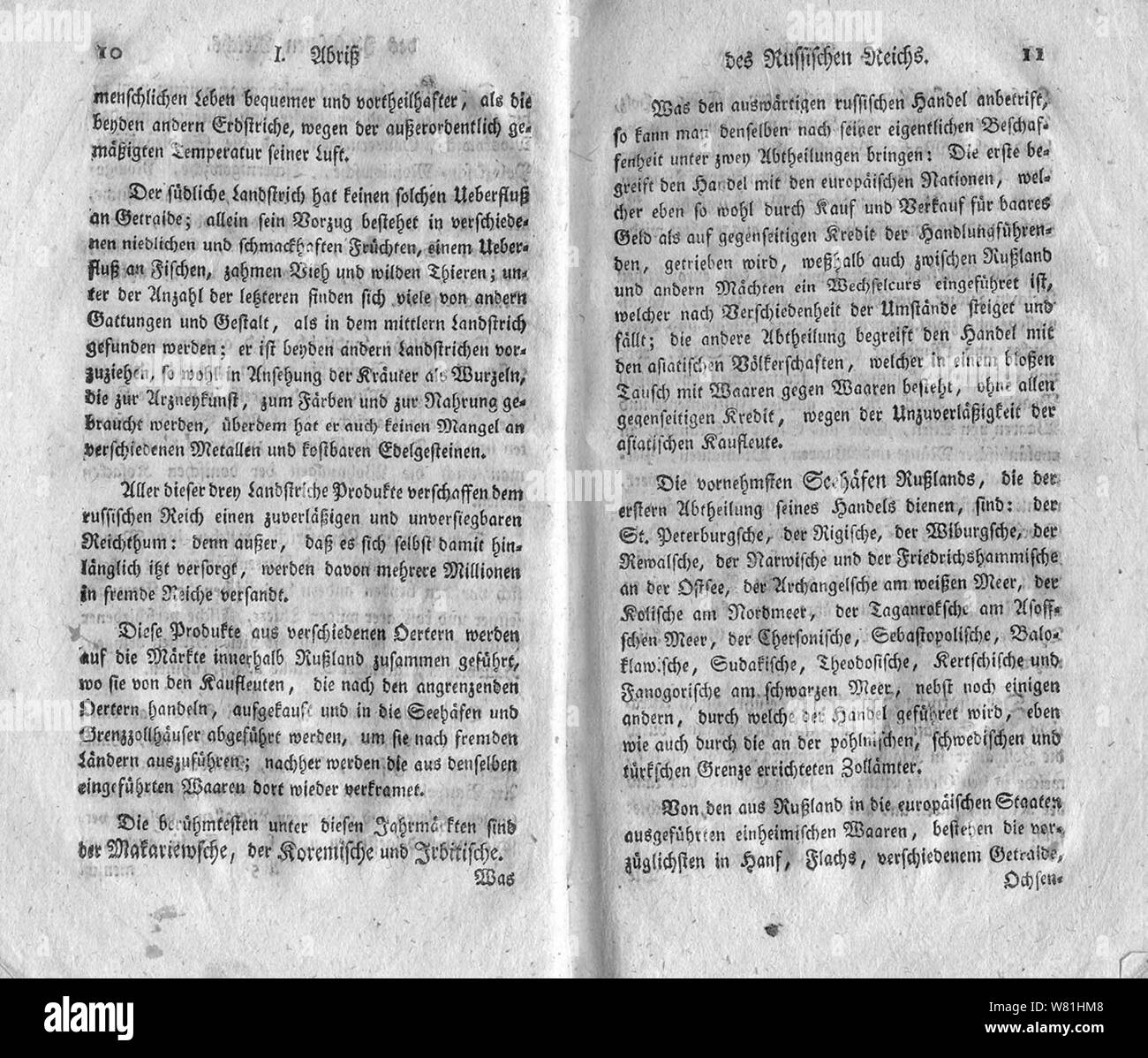 De Übersicht Russ Reich 1790 (JMR Lenz) 006 Stock Photo - Alamy