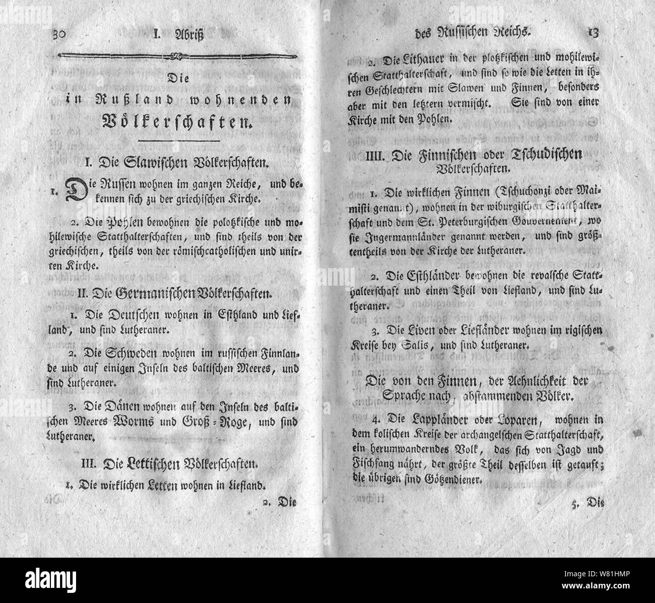 De Übersicht Russ Reich 1790 (JMR Lenz) 016 Stock Photo - Alamy