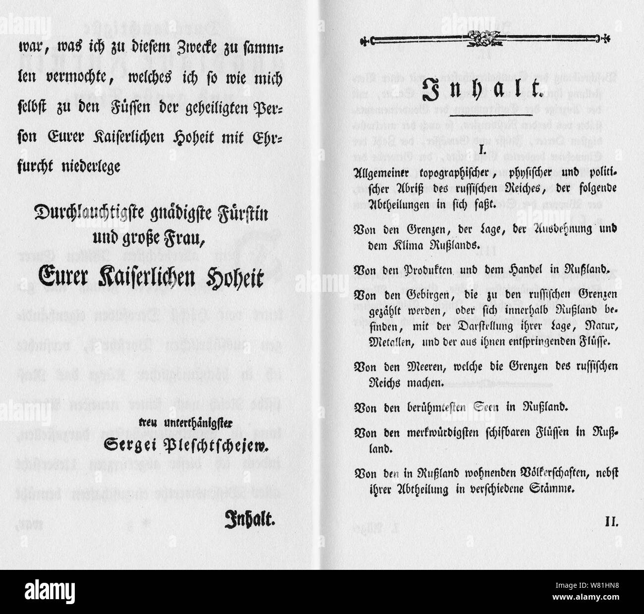 De Übersicht Russ Reich 1787 (JMR Lenz) p 004 Stock Photo - Alamy