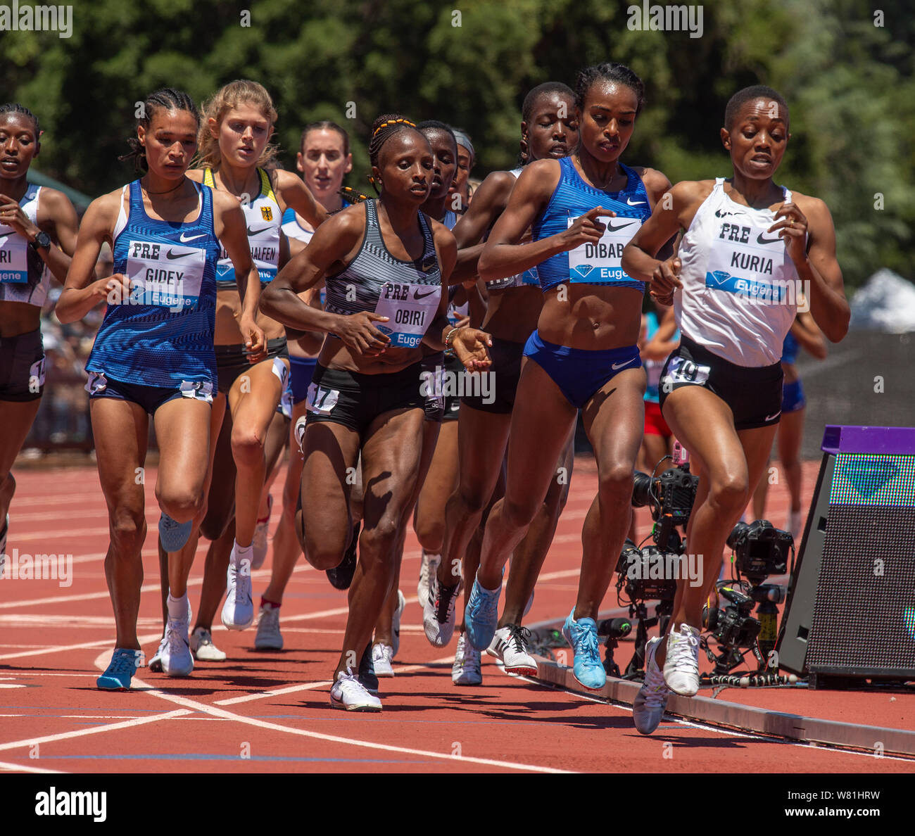 CALIFORNIA - USA - 30 JUNE 2019: Hellen Obiri (KEN) Margaret Kipkemboi ...