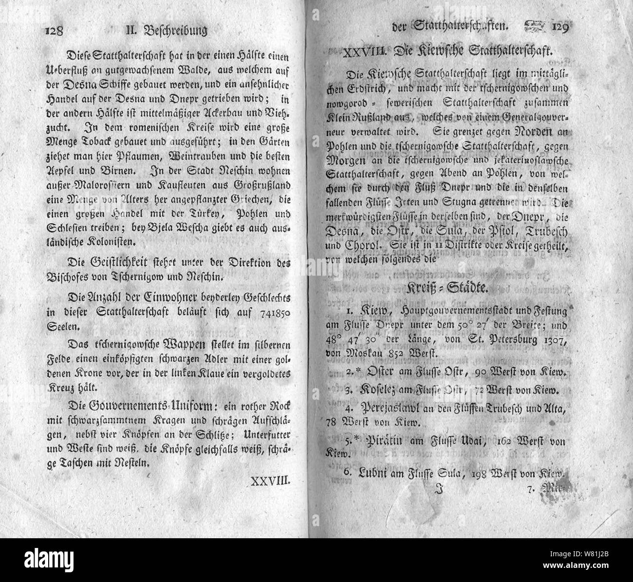 De Übersicht Russ Reich 1790 (JMR Lenz) 065 Stock Photo - Alamy