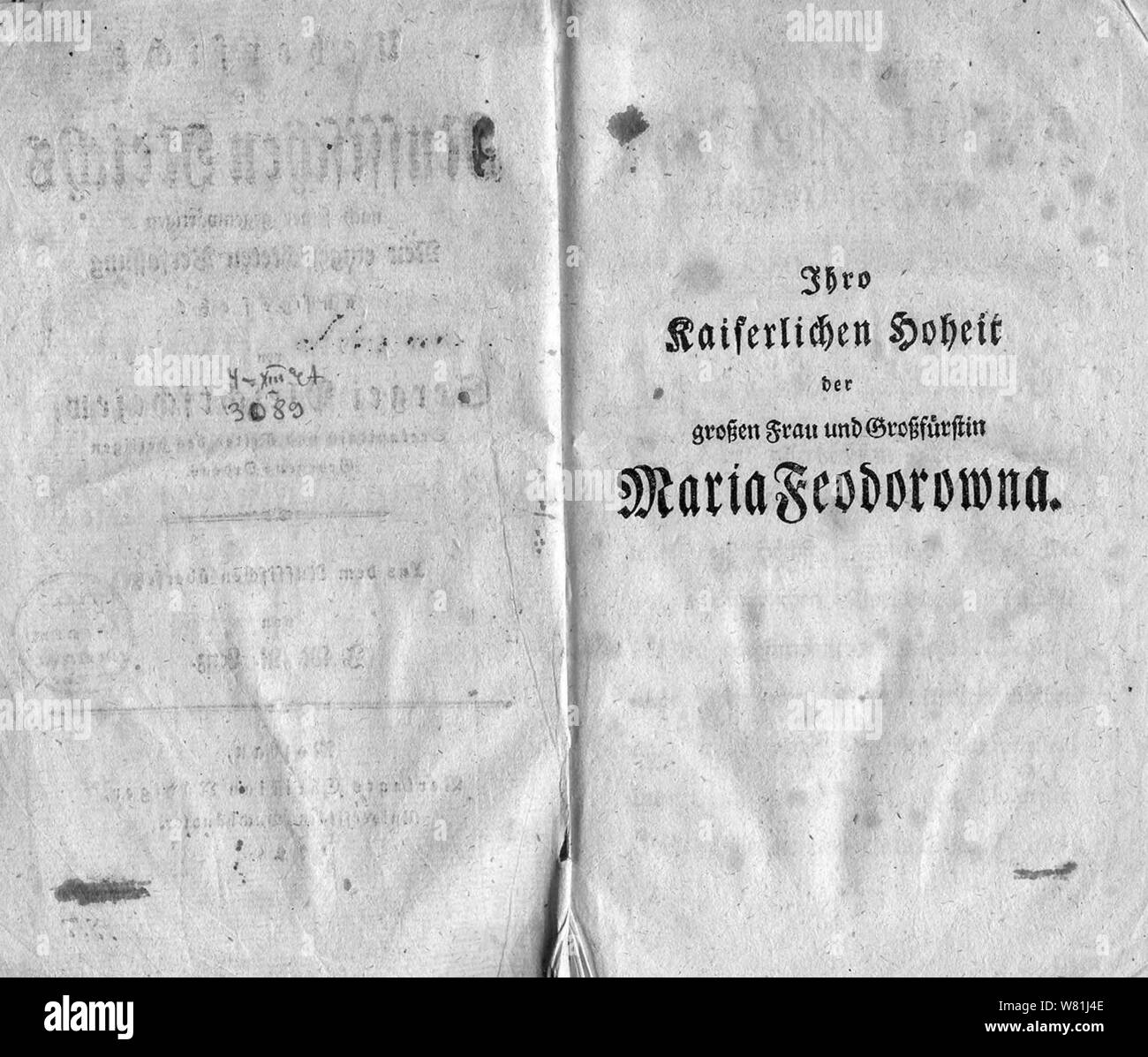 De Übersicht Russ Reich 1790 (JMR Lenz) p 002 Stock Photo - Alamy