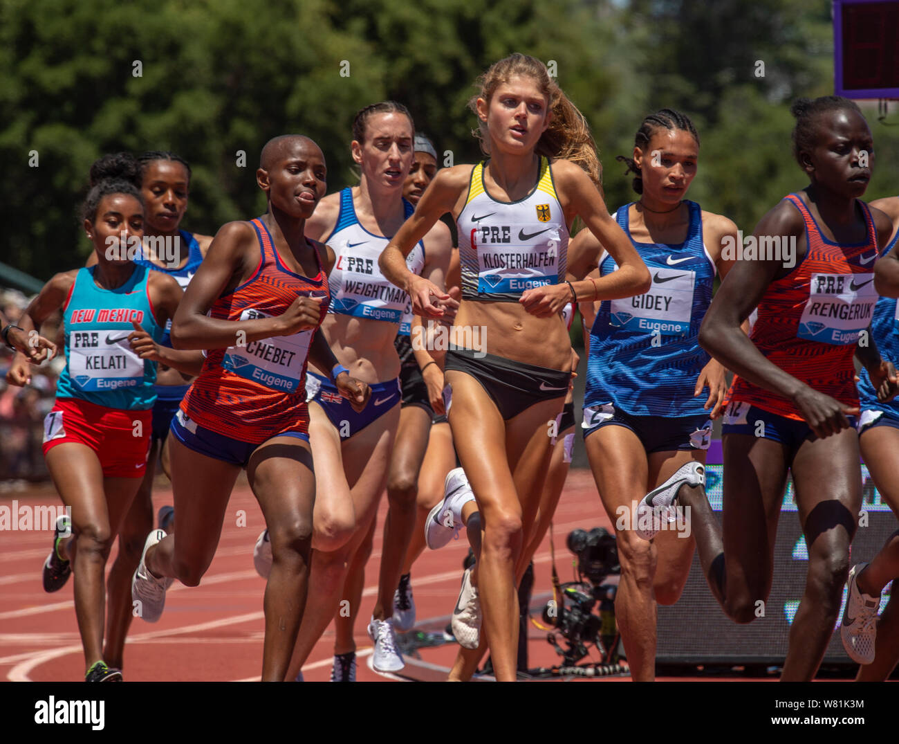 CALIFORNIA - USA - 30 JUNE 2019: Beatrice Chebet (KEY) Lilian Kasait ...