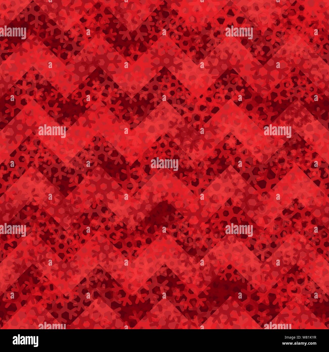 Snowflake seamless pattern. Red Snow background. Abstract wallpaper ...