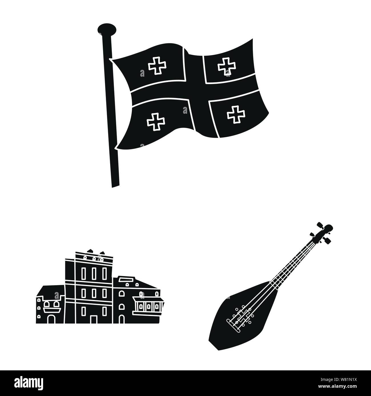 Vector design of heritage and originality icon. Collection of heritage ...