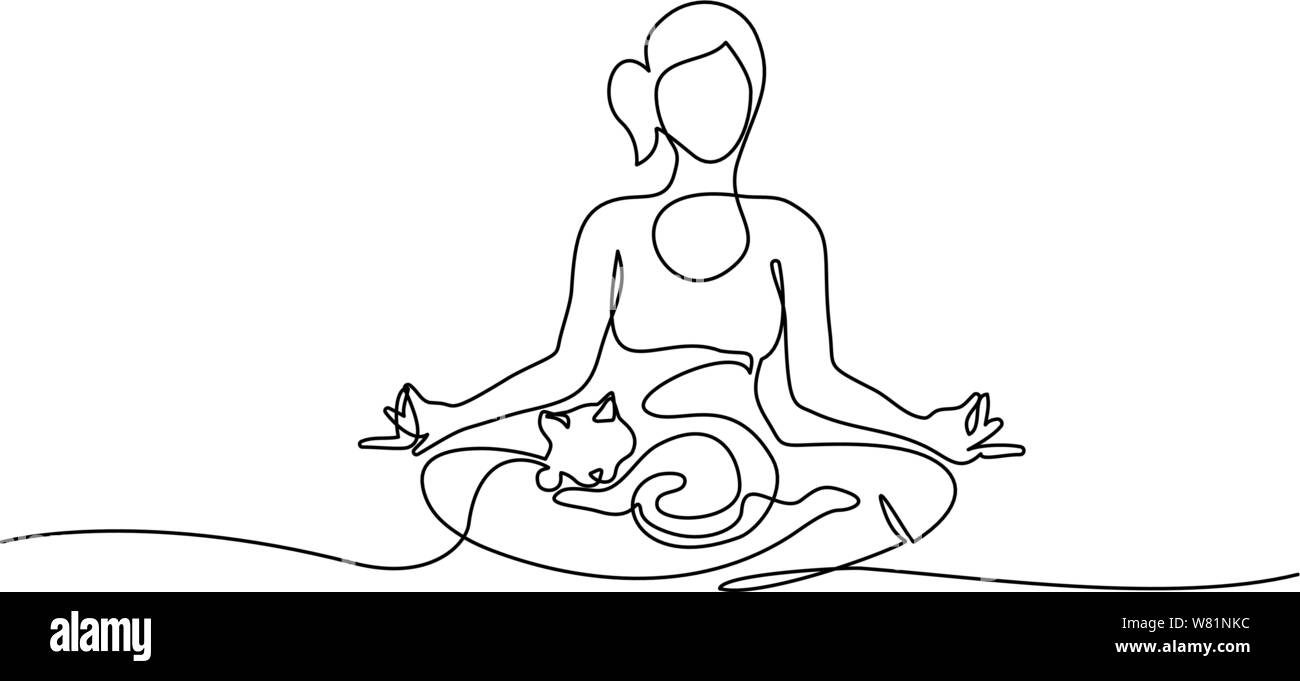 Girl Sitting Cross Legged Drawing