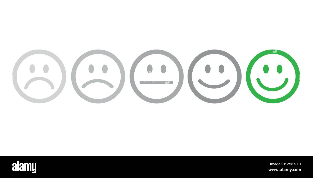 rating satisfaction feedback in form of emotions excellent good normal ...