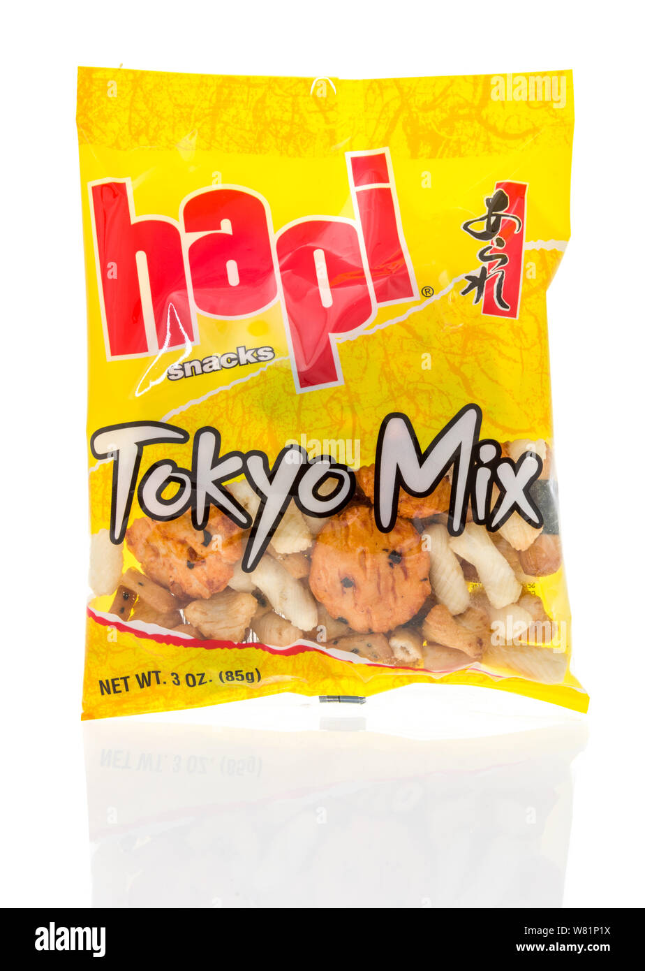 Winneconne, WI - 12 June 2019 : A package of Hapi snacks tokyo mix on ...