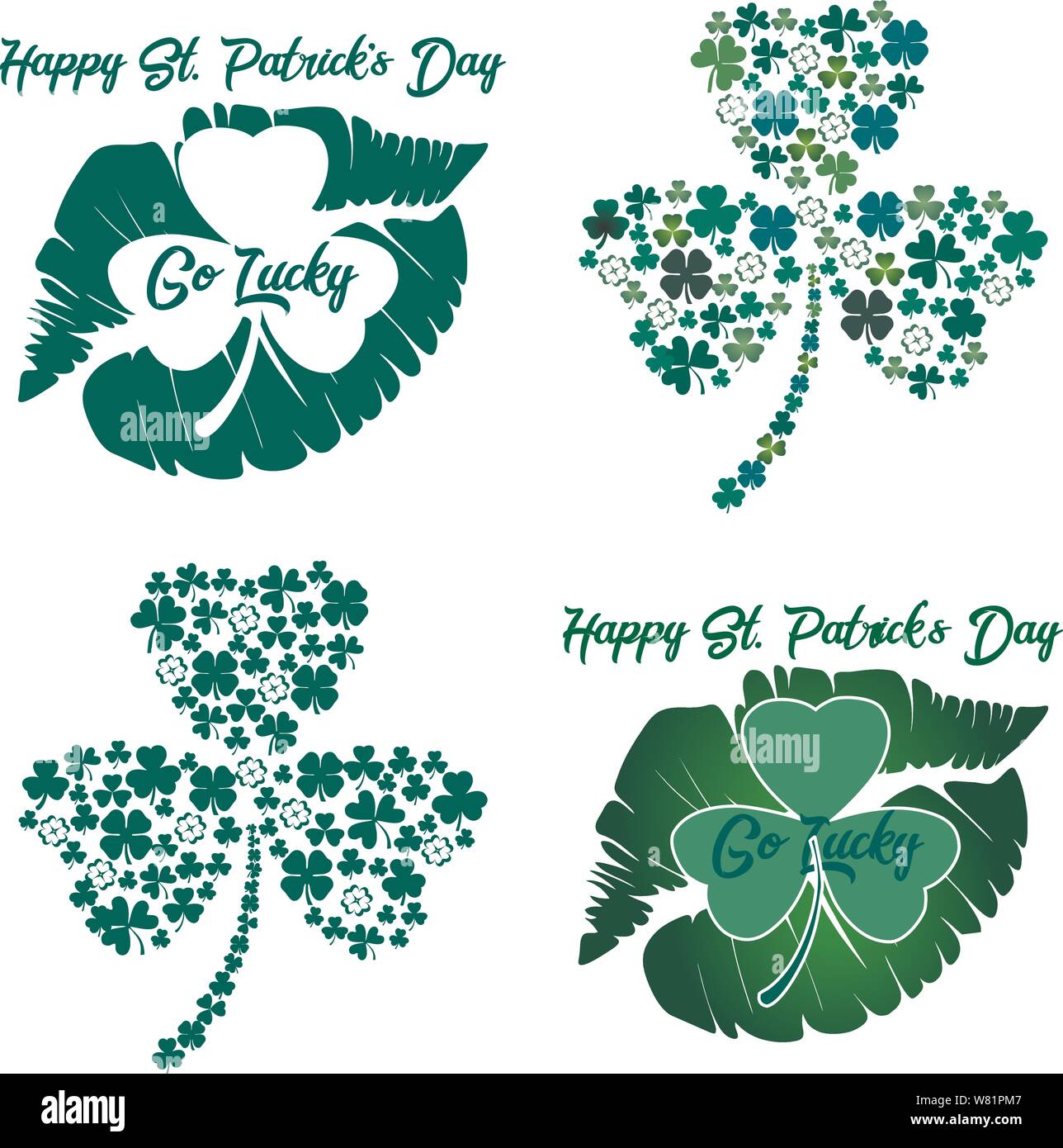 Branch of shamrock Stock Vector Images - Alamy