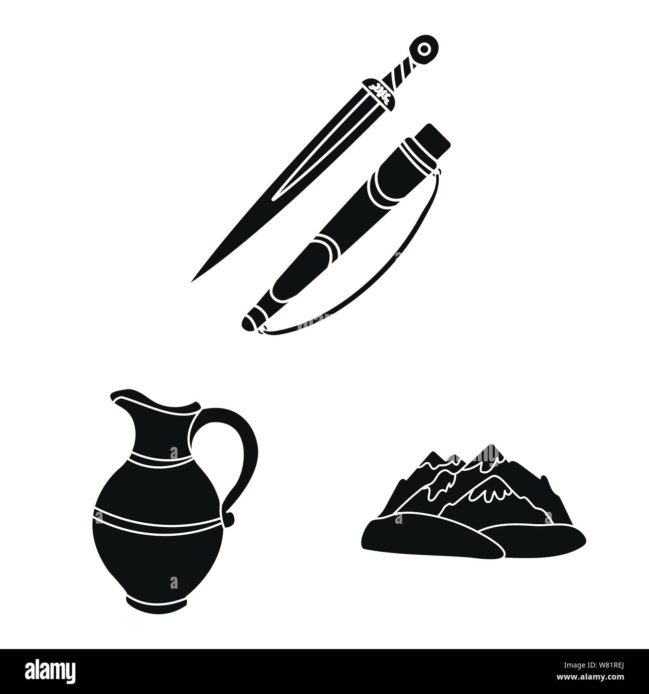 Vector design of heritage and originality logo. Collection of heritage ...