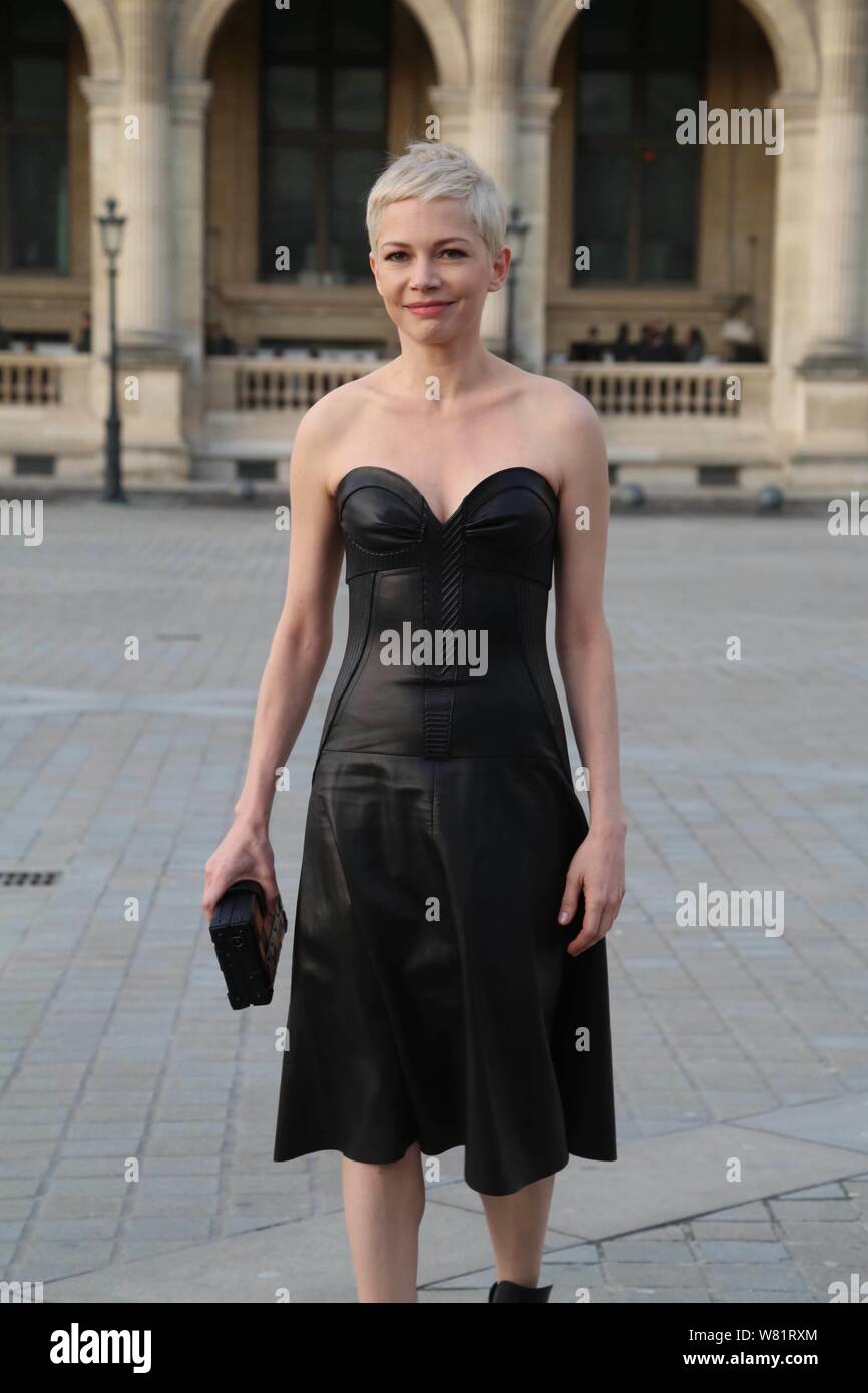American actress Michelle Williams attends the Louis Vuitton (LV ...