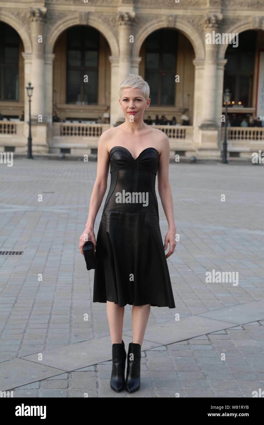American actress Michelle Williams attends the Louis Vuitton (LV ...