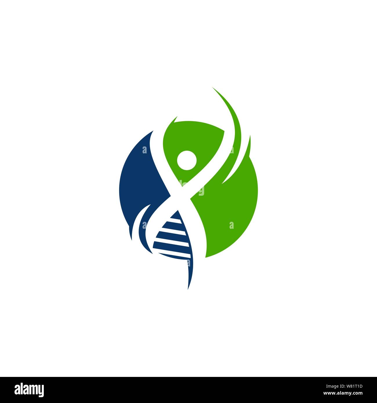 Genetic Health Logo Design Illustration Icon concept Vector Stock ...
