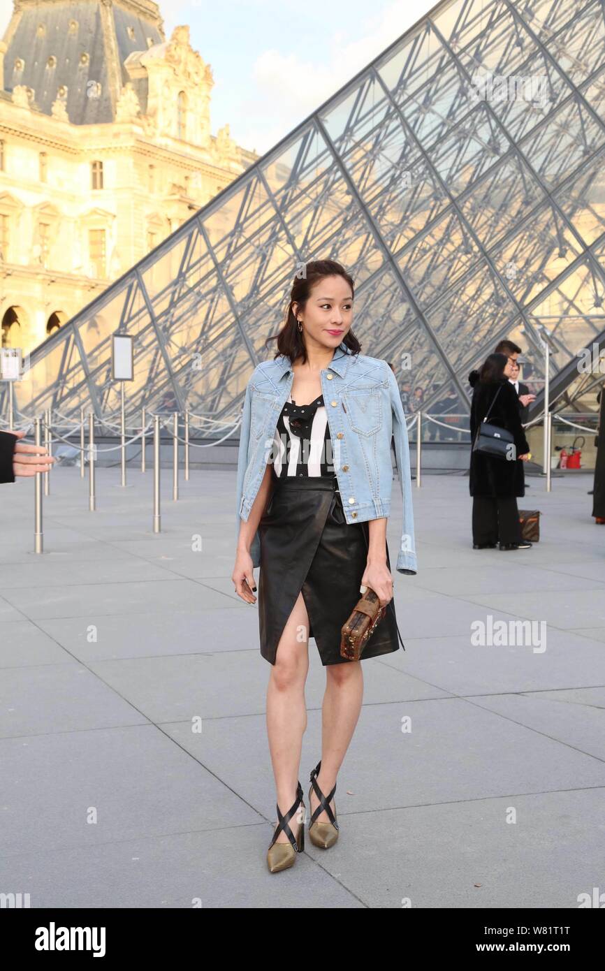 Taiwanese-Canadian actress Karena Lam attends the Louis Vuitton (LV ...