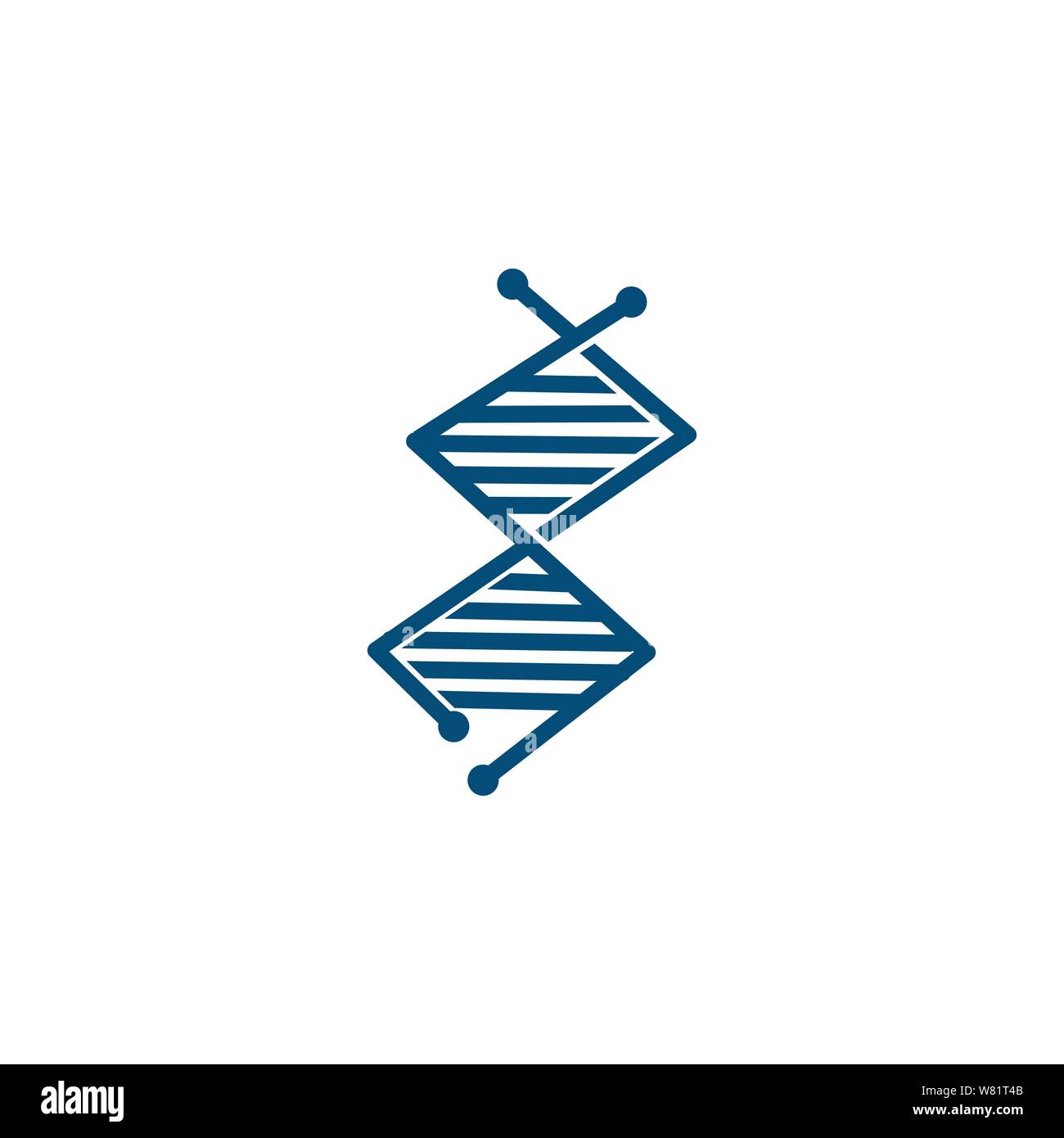 Genetic Health Logo Design Illustration Icon concept Vector Stock ...