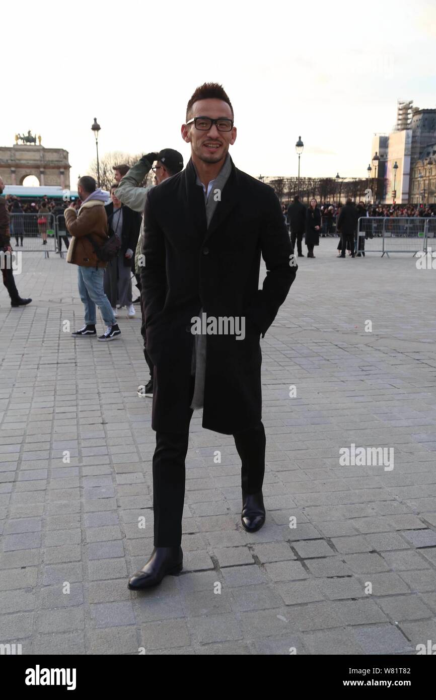 Retired Japanese football star Hidetoshi Nakata attends the Louis ...