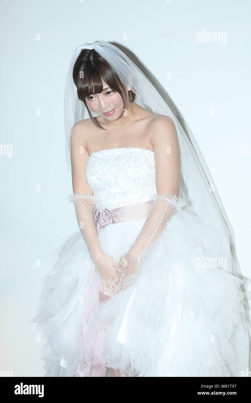 Japanese AV idol and model Mana Sakura attends a press conference to ...