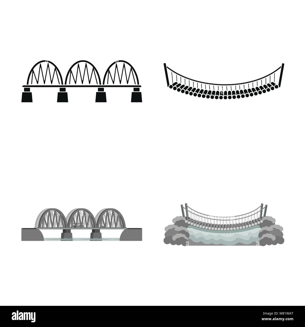 Vector Design Of Connection And Design Sign Collection Of Connection And Side Stock Symbol For