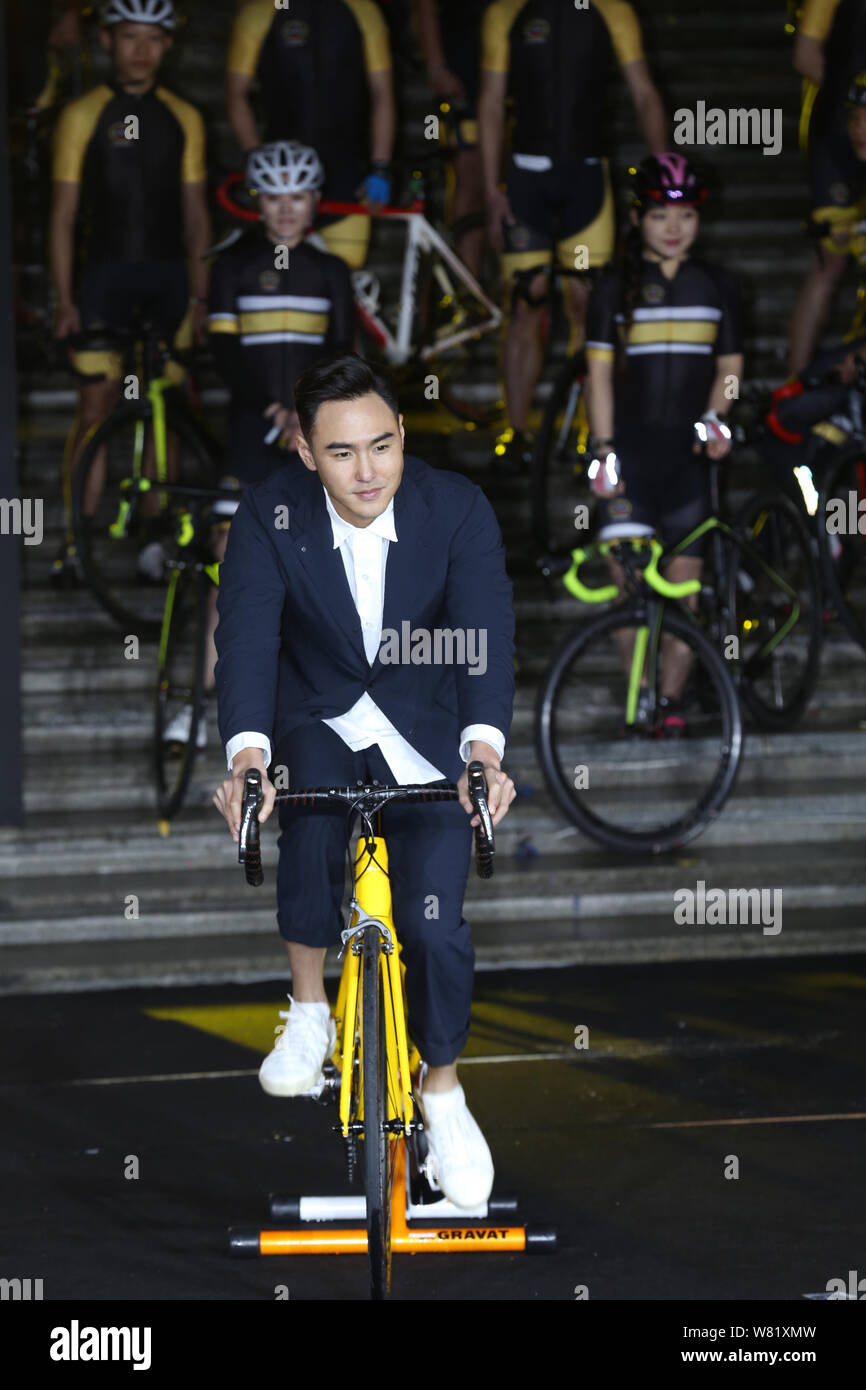 Taiwanese actor Ethan Juan poses at the launch event for the first ...